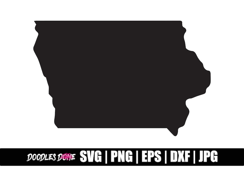 Iowa State Svg Png Eps Dxf Jpg Files Clip Art Vector - Etsy