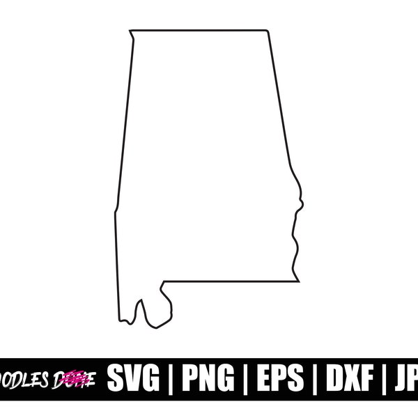 Alabama Outline - Etsy
