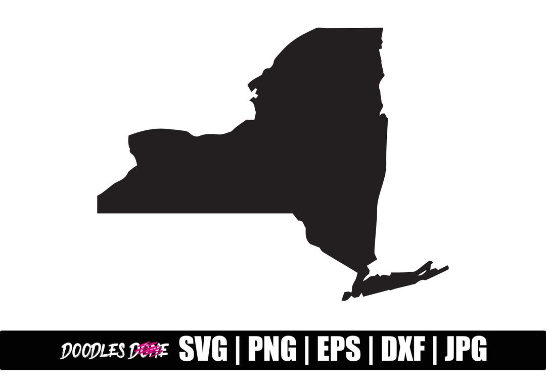 New York State Svg, Png, Eps, Dxf, Jpg Files, Clip Art, Vector, Cricut ...