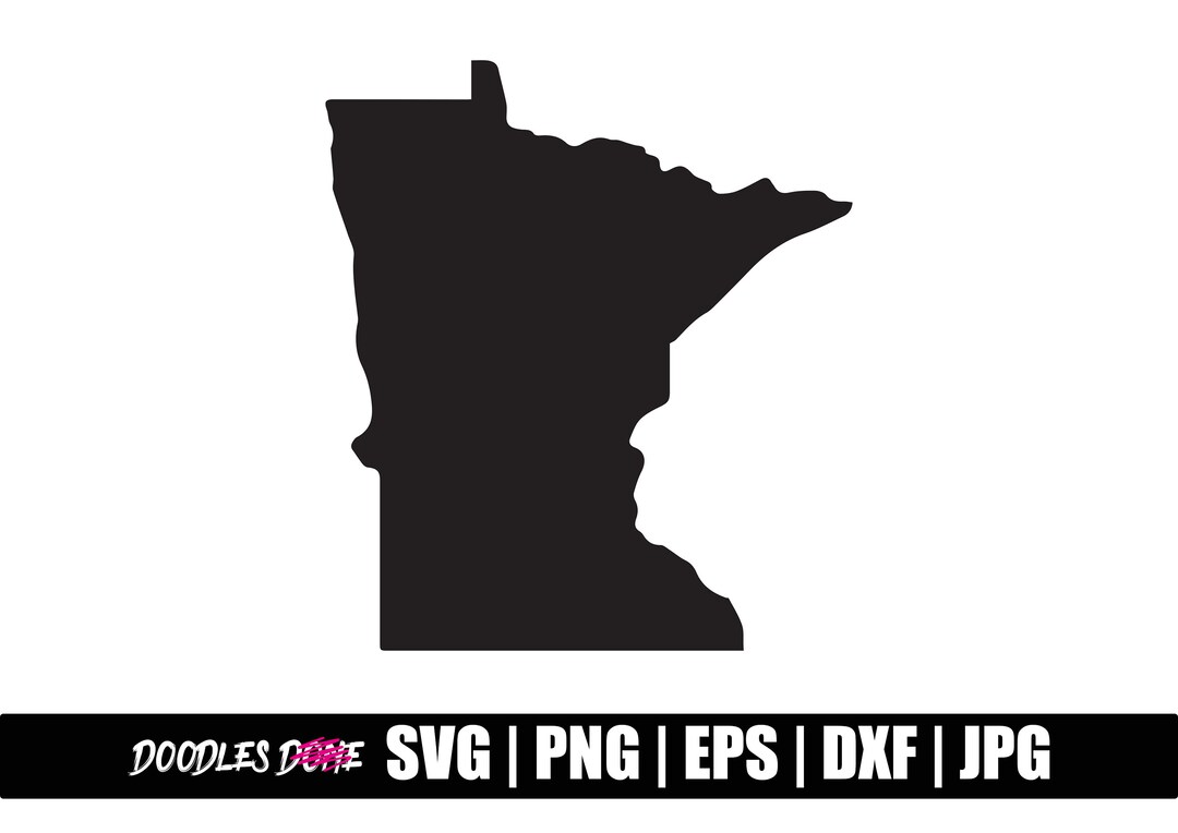 Minnesota State Svg, Png, Eps, Dxf, Jpg Files, Clip Art, Vector, Cricut ...