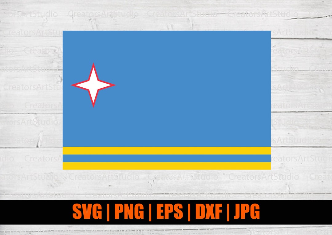Aruba Flag Svg Png Eps Dxf Jpg Files Clip Art Vector - Etsy
