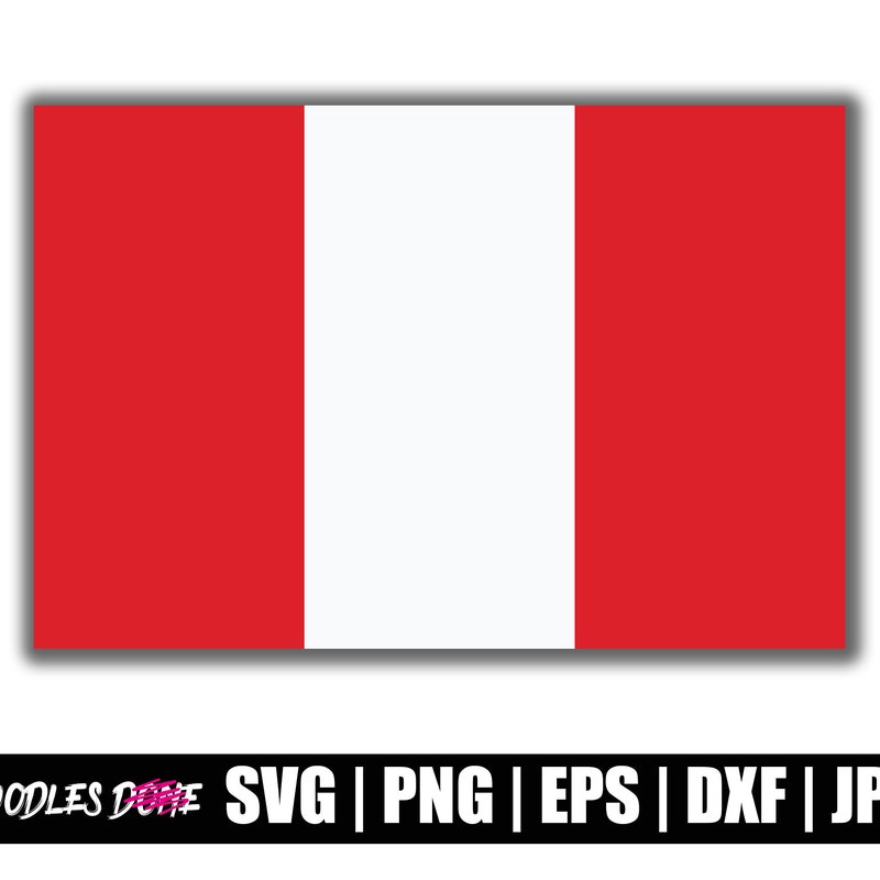 Peruvian Flag Svg - Etsy