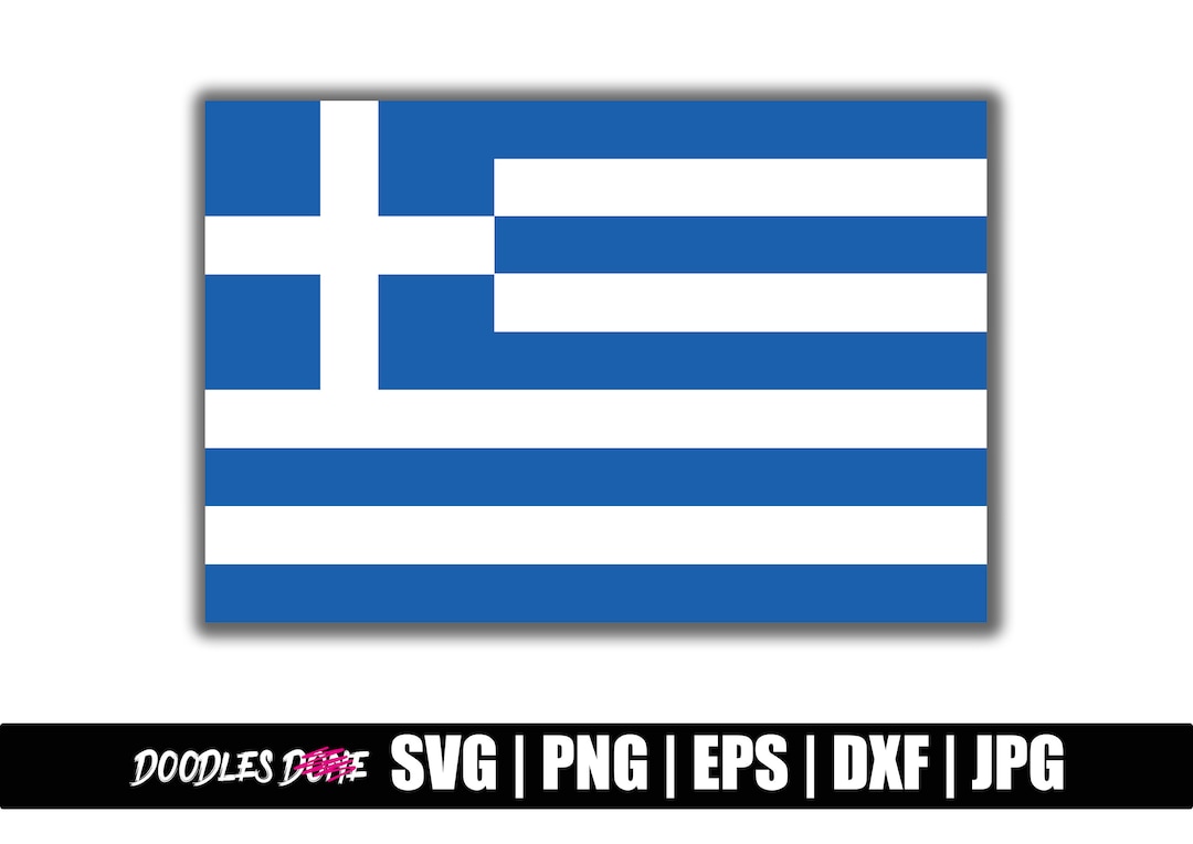 Greece Flag Svg, Png, Eps, Dxf, Jpg Files, Clip Art, Vector, Cricut ...