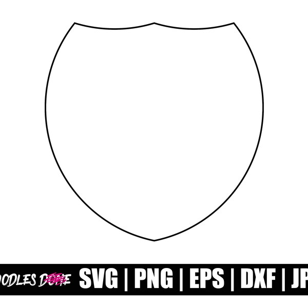 Shield Outline Svg - Etsy