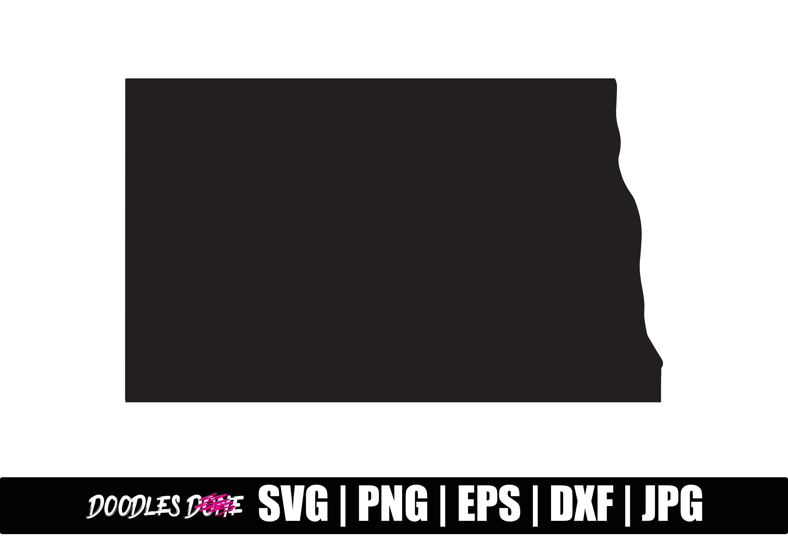North Dakota State Svg, Png, Eps, Dxf, Jpg Files, Clip Art, Vector ...