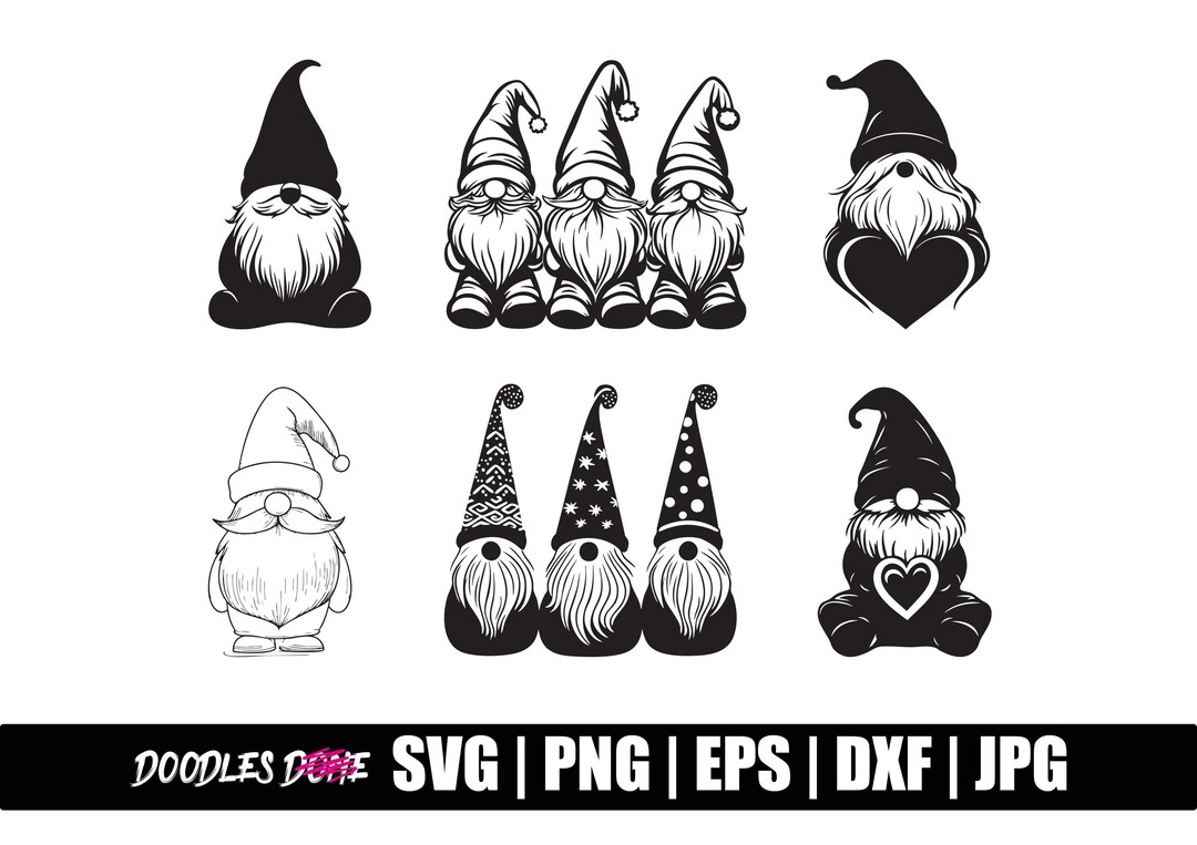 Gnome SVG | Gnome Clip Art | Gnome Vector | Gnome Cricut | Gnome Cut ...