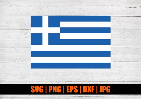 Greece Flag Svg Png Eps Dxf Jpg Files Instant Download - Etsy