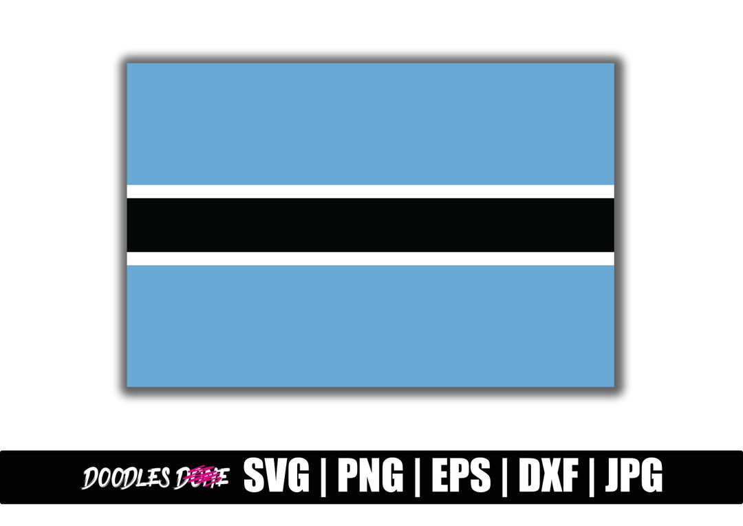 Botswana Flag SVG | Botswana Flag PNG | Botswana Flag Clip Art ...
