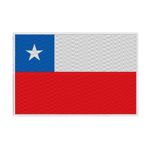 Chile Flag Machine Embroidery Design - INSTANT Download - Pes Format - Etsy