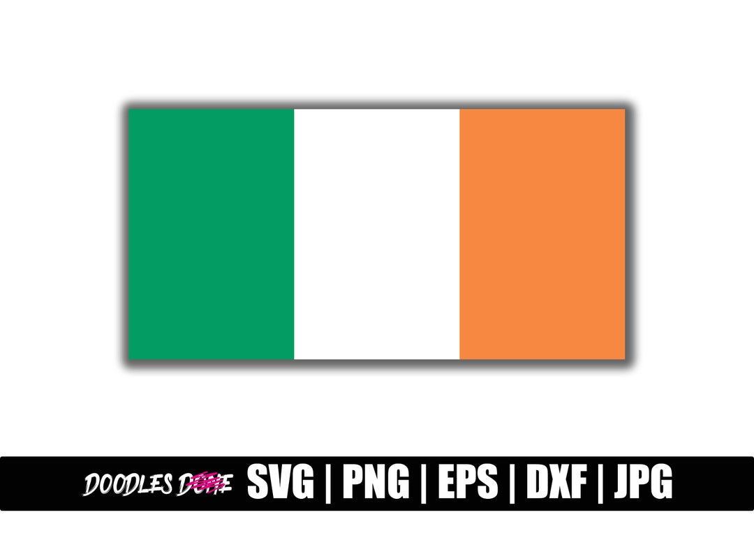 Ireland Flag Svg, Png, Eps, Dxf, Jpg Files, Clip Art, Vector, Cricut ...