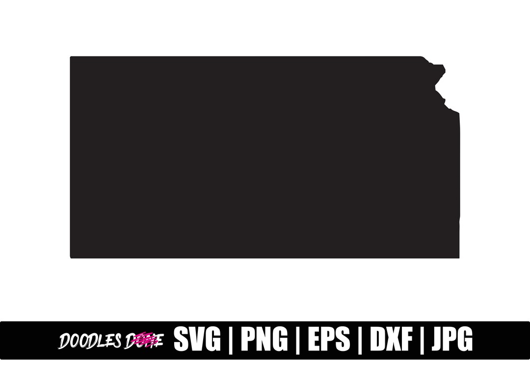 Kansas State Svg, Png, Eps, Dxf, Jpg Files, Clip Art, Vector, Cricut ...