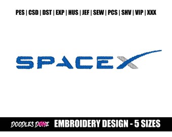 Spacex Embroidery - Etsy