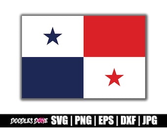 Panama Flag Svg, Panama Flag Png, Panamanian Flag Svg, Panamanian Flag ...