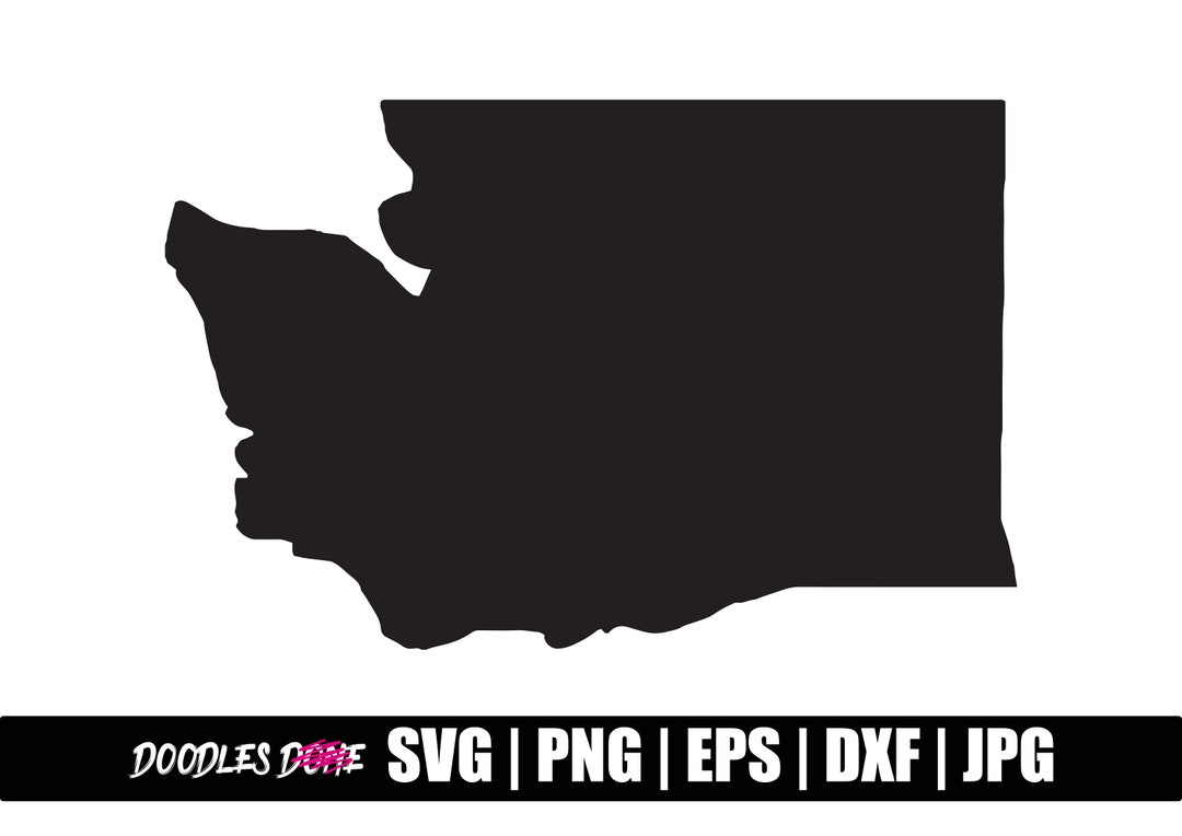 Washington State Svg, Png, Eps, Dxf, Jpg Files, Clip Art, Vector ...