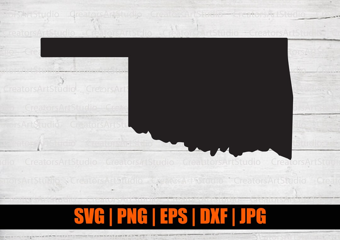Oklahoma State Svg Png Eps Dxf Jpg Files Clip Art - Etsy