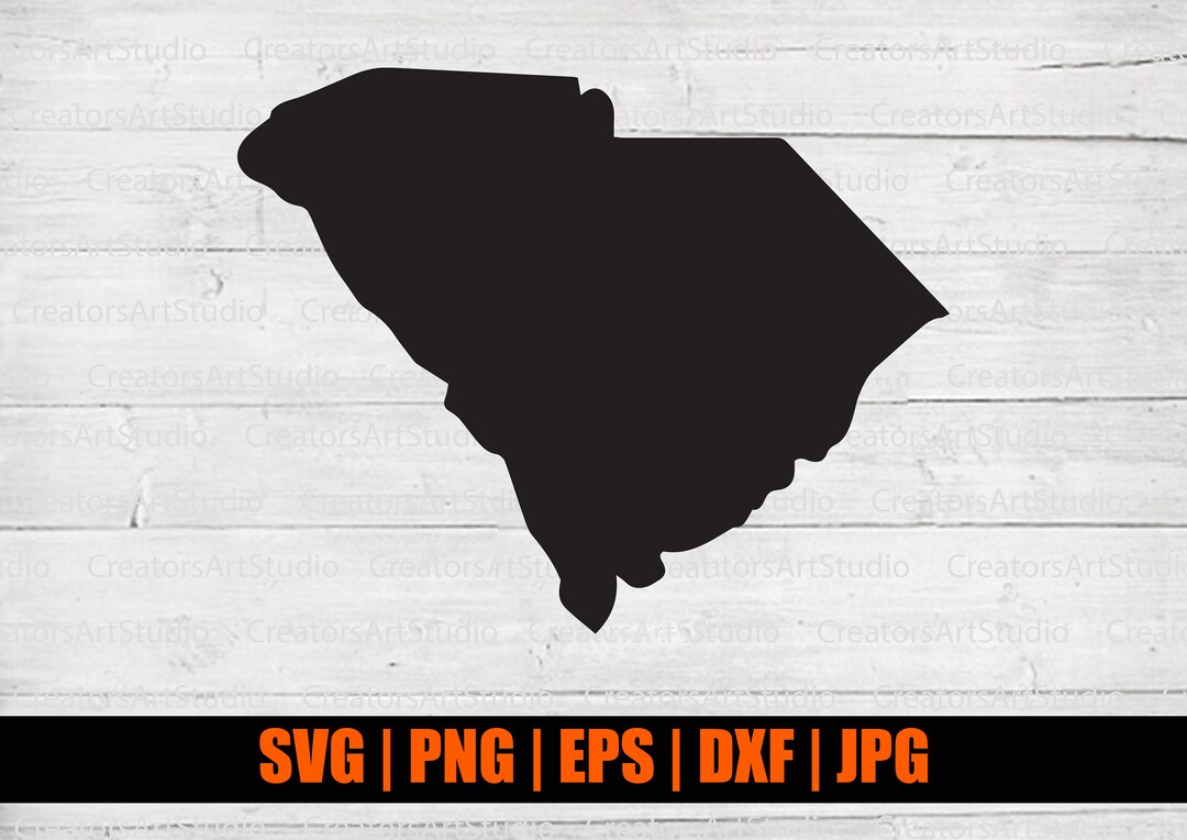South Carolina State Svg Png Eps Dxf Jpg Files Clip Art - Etsy
