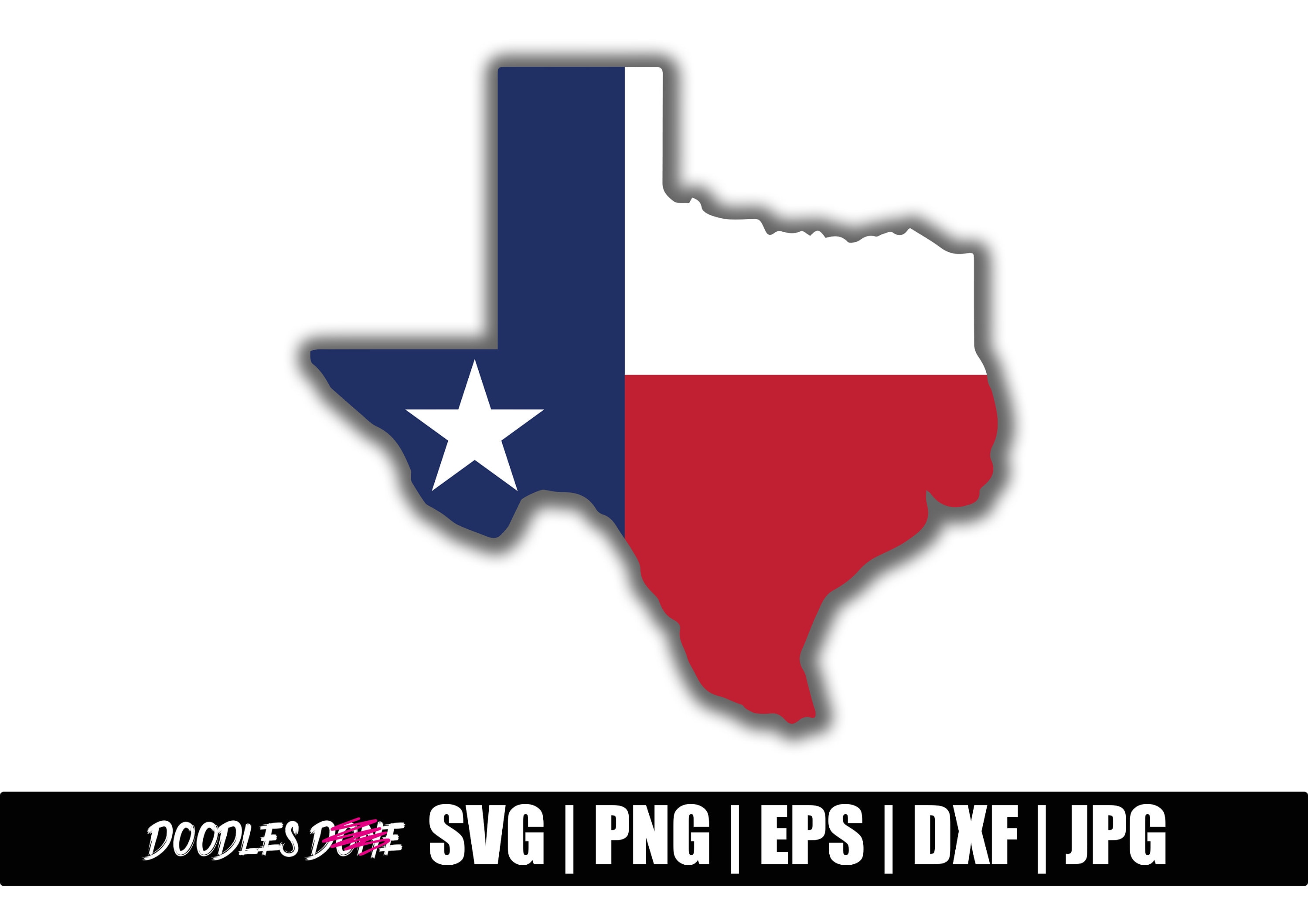 Texas State Flag Svg, Png, Eps, Dxf, Jpg Files, Clip Art, Vector ...