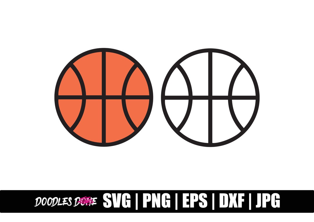 Basketball SVG Files, Basketball Outline SVG, Basketball Cut Files ...
