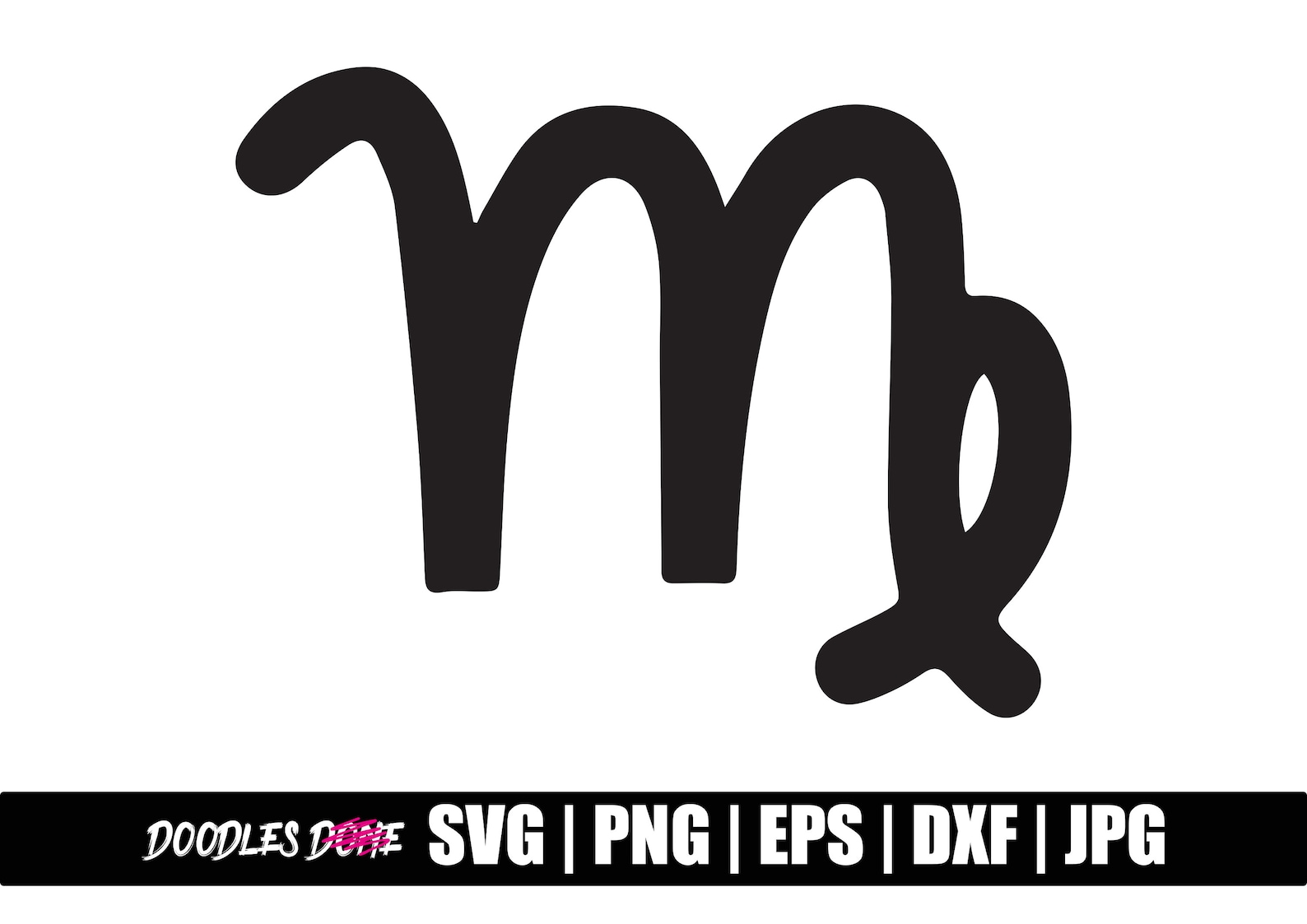 Virgo Zodiac Sign Svg, Png, Eps, Dxf, Jpg Files, Clip Art, Vector ...
