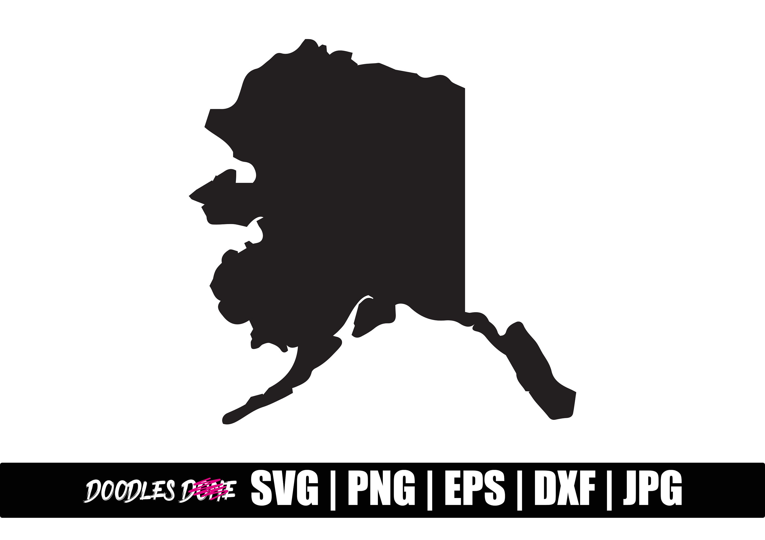 Alaska State SVG Alaska Clip Art Alaska Vector Alaska Cricut Alaska Cut ...