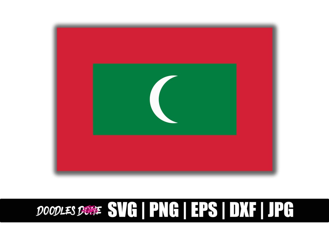 Maldives Flag Svg, Png, Eps, Dxf, Jpg Files, Clip Art, Vector, Cricut ...