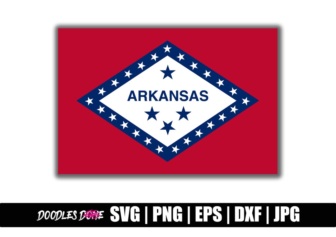 Arkansas State Flag SVG | Arkansas PNG | Arkansas State Clip Art ...