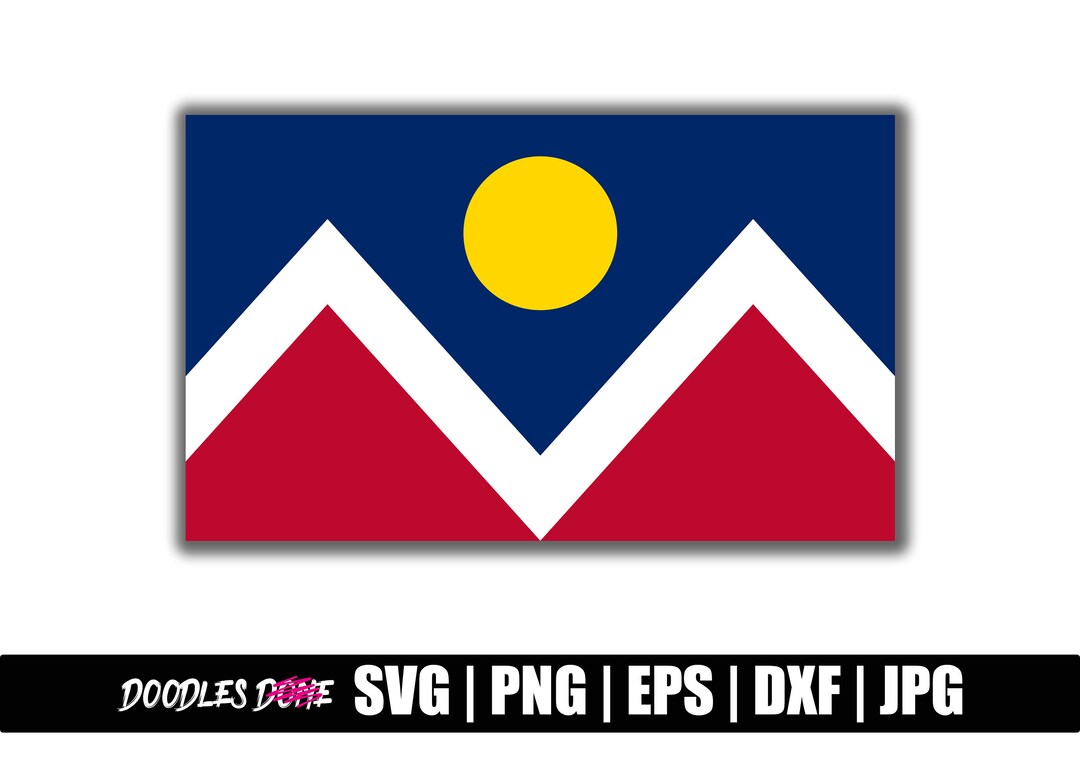 Denver Colorado Flag SVG | Denver PNG | Denver Flag Clip Art | Denver ...