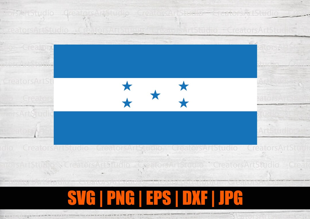 Honduras Flag Svg Png Eps Dxf Jpg Files Clip Art Vector - Etsy