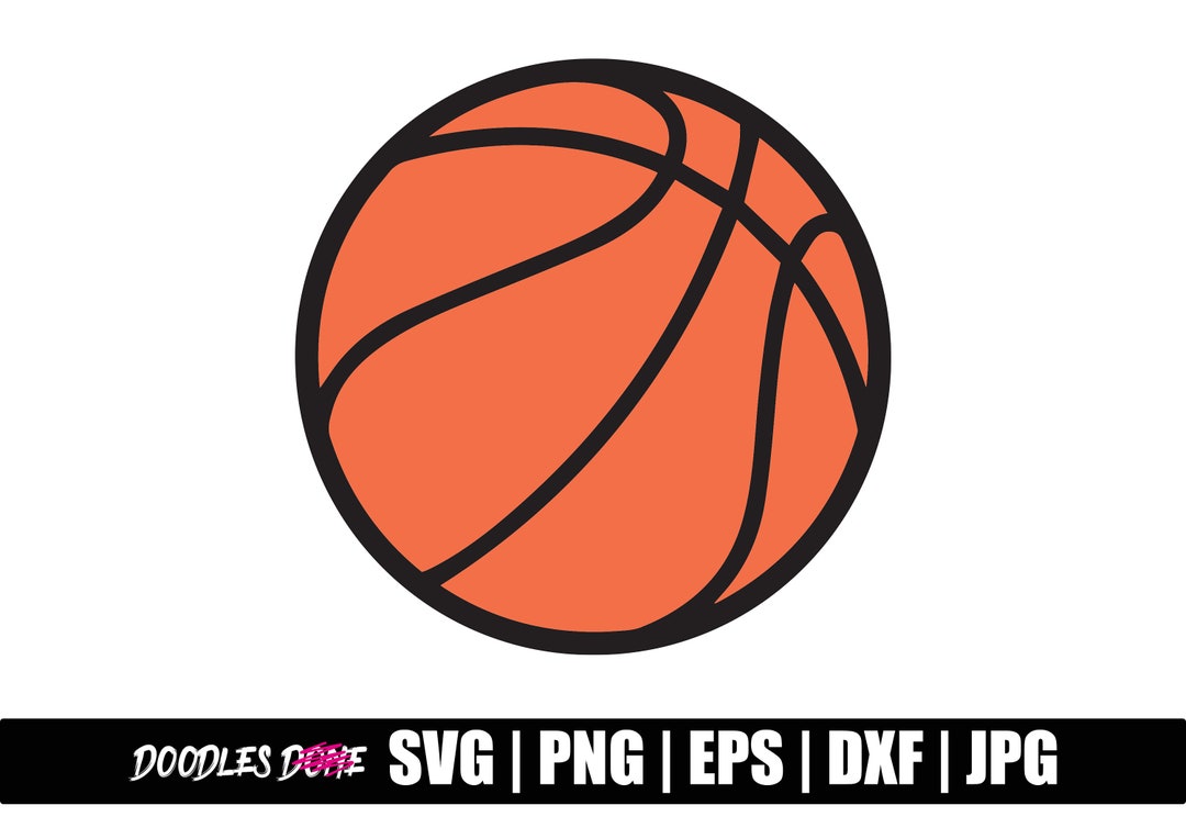 Basketball SVG, Basketball Outline, Cut Files Basketball, Basketball ...