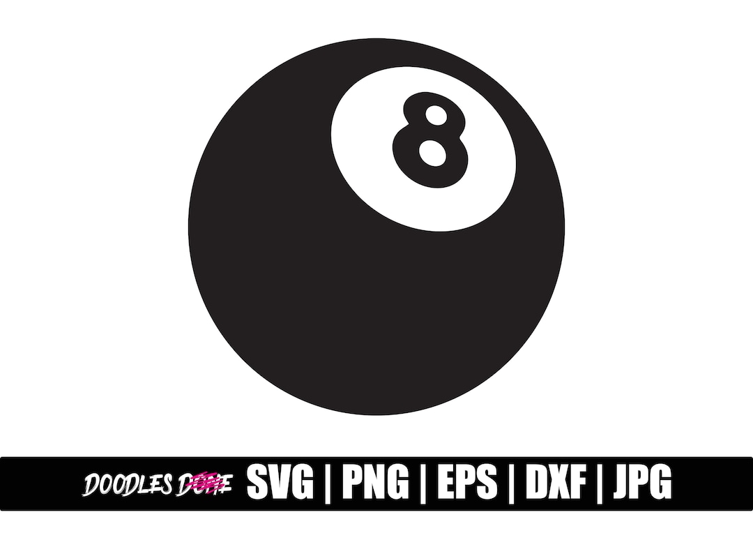 8 Ball Pool Billiard SVG | 8 Ball Pool Billiard Clip Art | 8 Ball Pool ...
