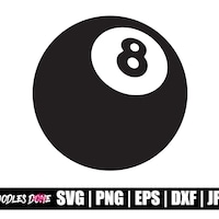 8 Ball Pool Svg, Billiards Svg, Burning Eight Ball Svg, Png, Eps Vector ...