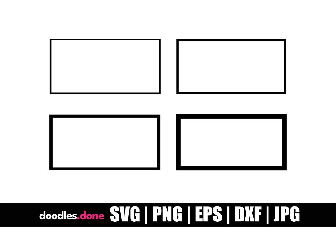 RECTANGLE SVG | Split RECTANGLE Svg | Rectangle Outline Svg | Rectangle ...