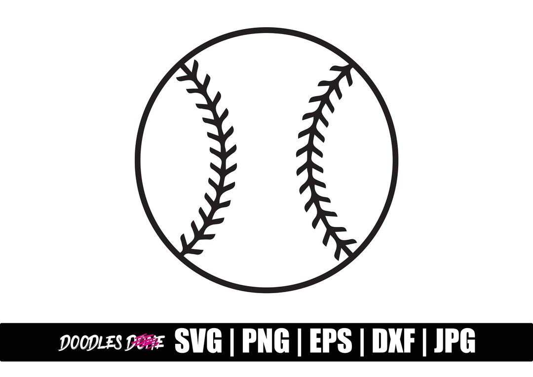 Softball SVG | Baseball SVG | Baseball Outline SVG | Baseball Clip Ar ...