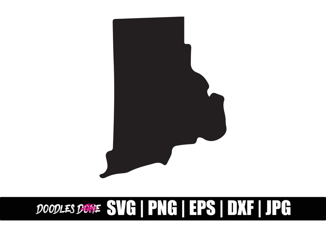 Rhode Island State Svg, Png, Eps, Dxf, Jpg Files, Clip Art, Vector ...