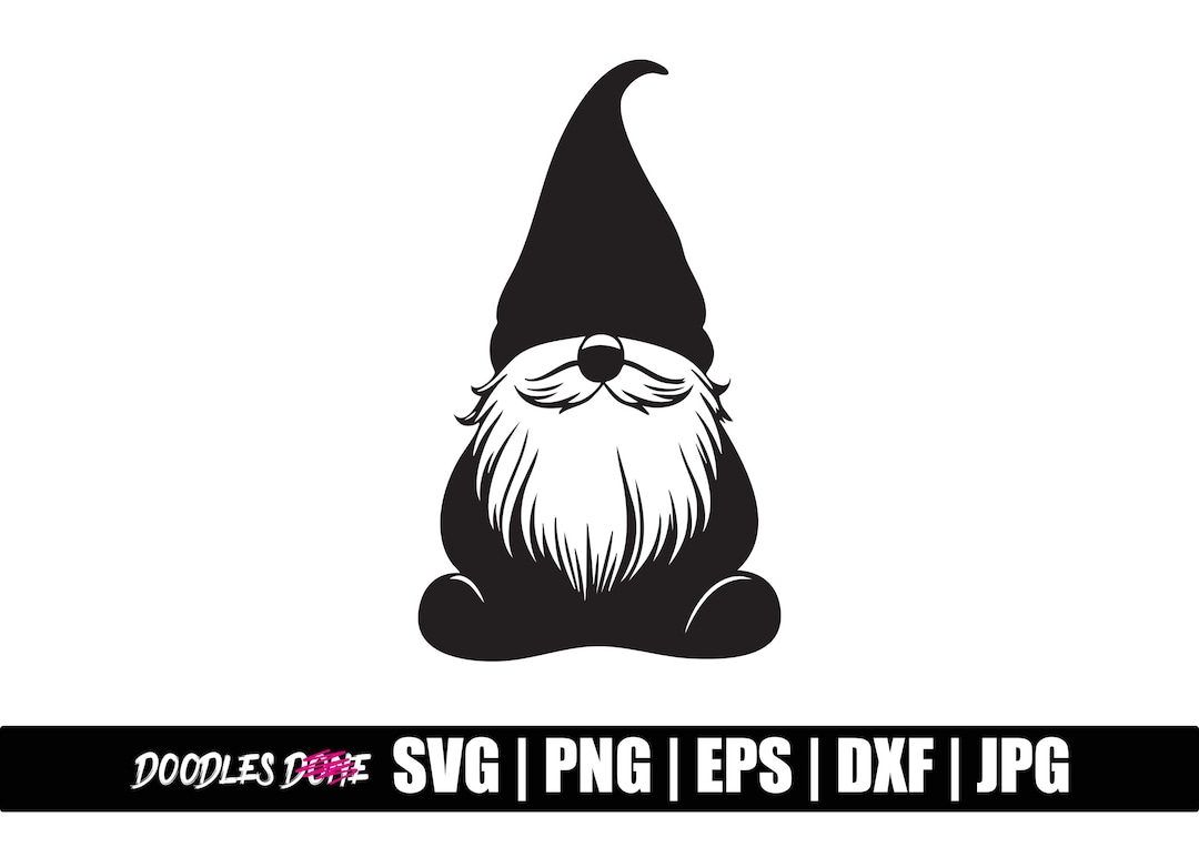 Gnome SVG Gnome Clip Art Gnome Vector Gnome Cricut Gnome Cut File Gnome ...