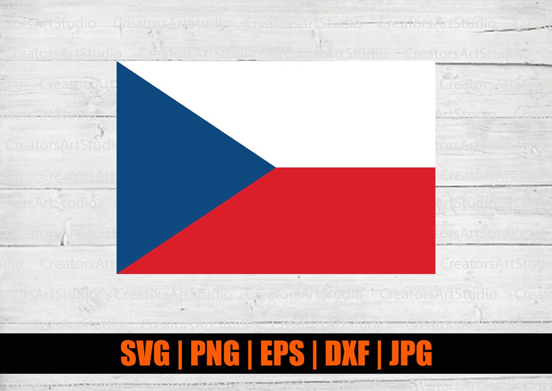 Czech Republic Flag Svg Png Eps Dxf Jpg Files Clip Art - Etsy