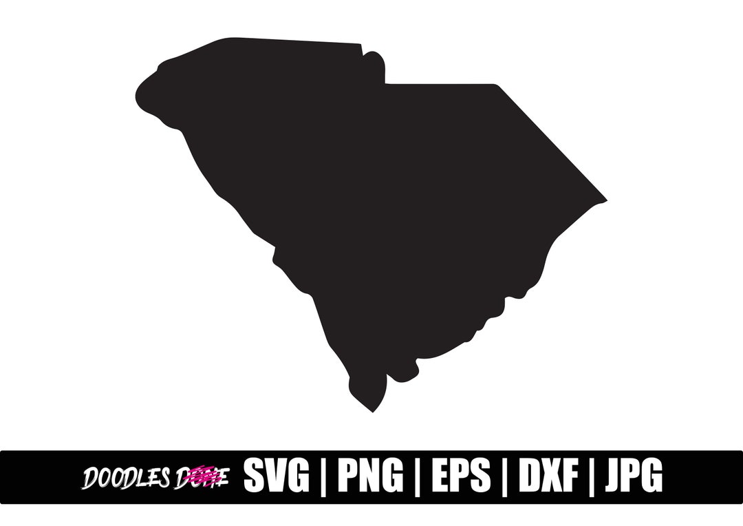 South Carolina State Svg, Png, Eps, Dxf, Jpg Files, Clip Art, Vector ...