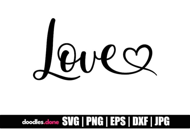 Love SVG Cut File Cricut Love SVG Silhouette Love Clip Art Love Vector ...