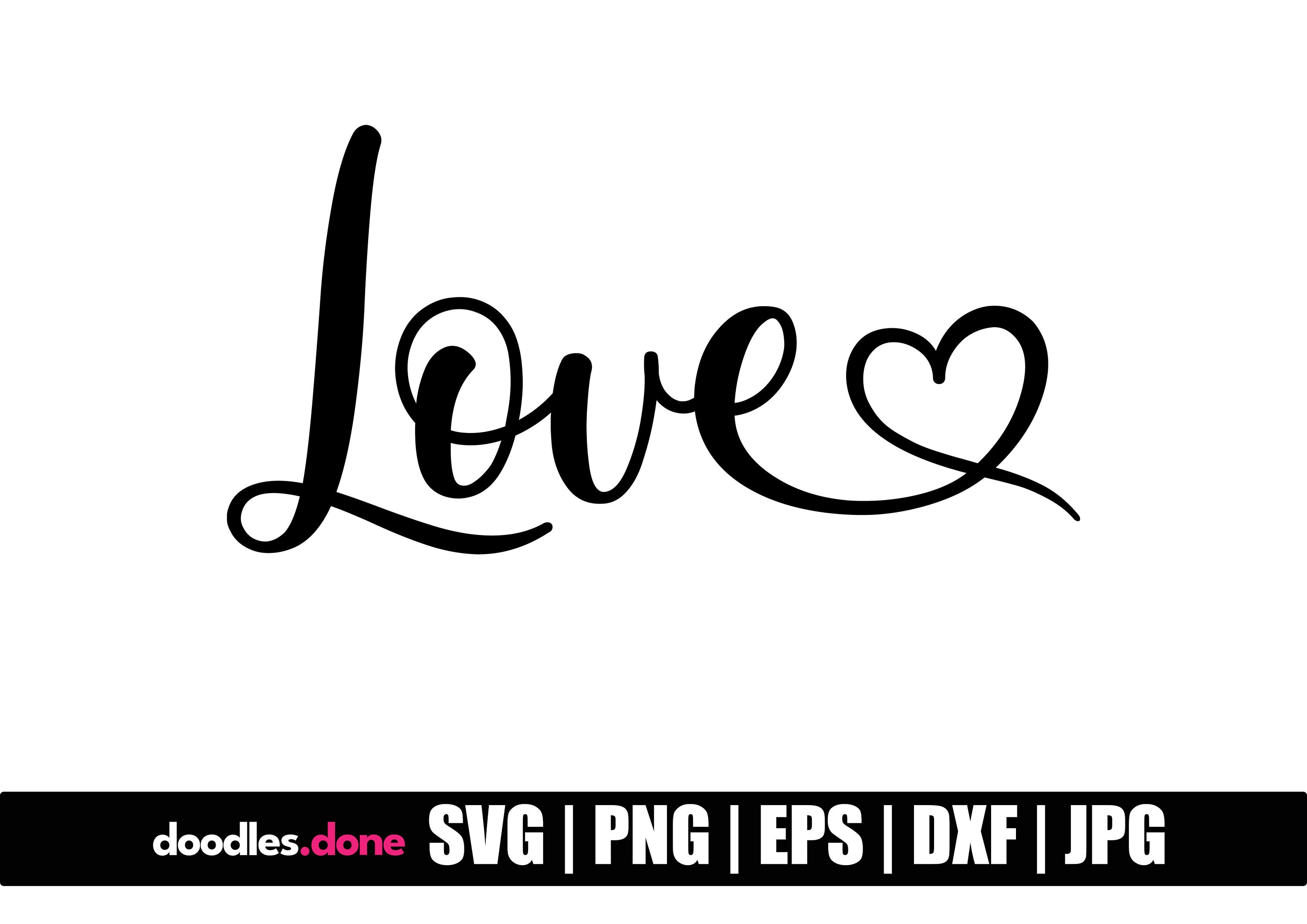 Love SVG Cut File Cricut Love SVG Silhouette Love Clip Art Love Vector ...