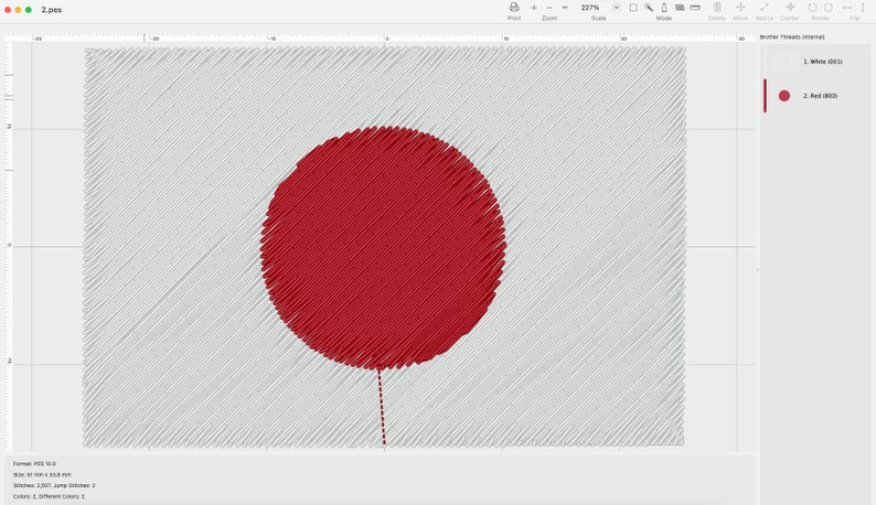 Japan Flag Embroidery Design | Japan Flag Pes | Japan Flag Dst | Japan ...