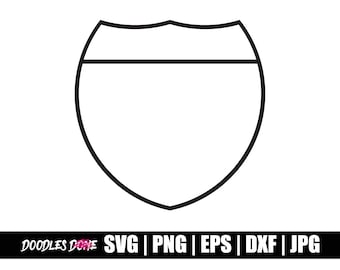 Interstate Shield SVG Interstate Shield Clip Art Interstate Shield ...