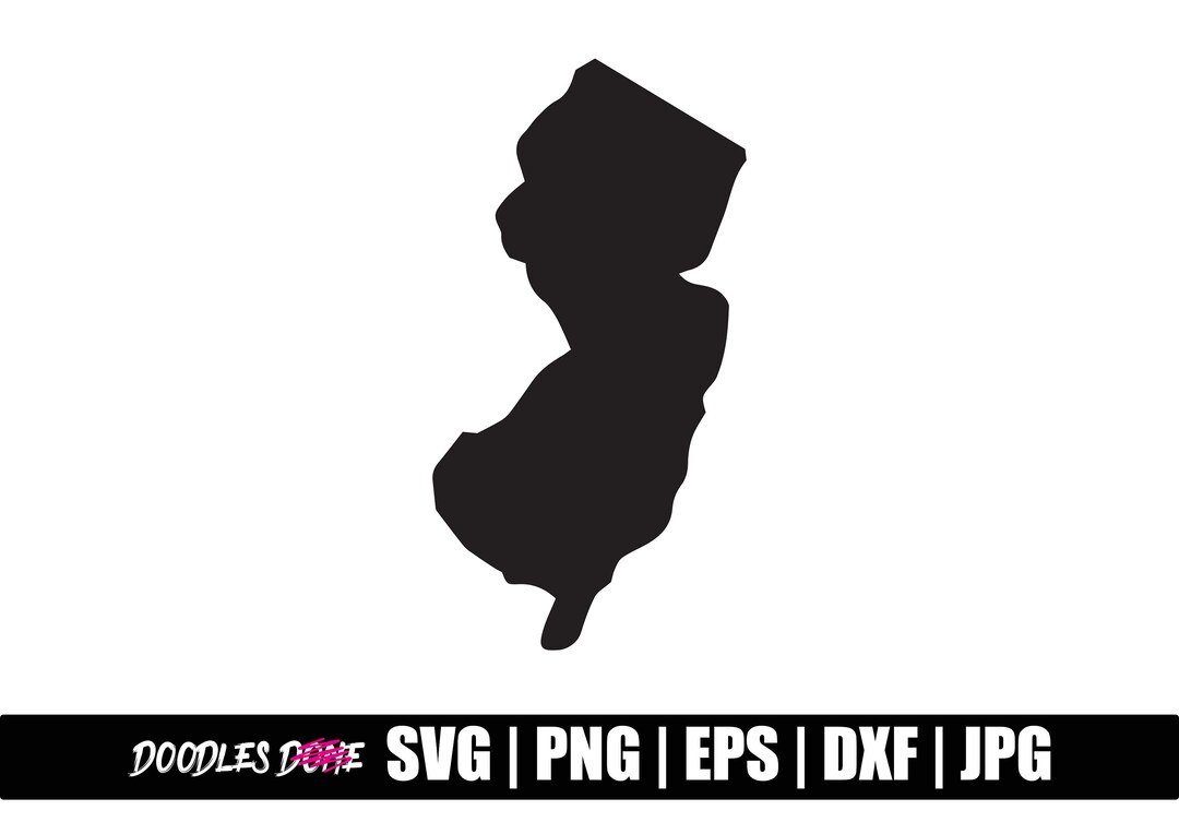 New Jersey State Svg, Png, Eps, Dxf, Jpg Files, Clip Art, Vector ...