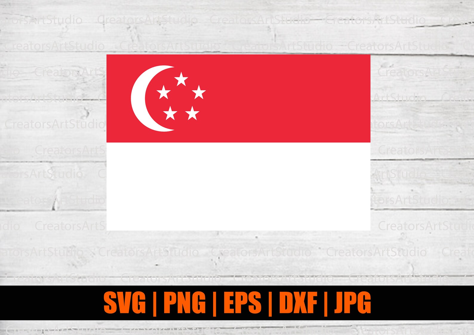 Singapore Flag Svg Png Eps Dxf Jpg Files Instant - Etsy