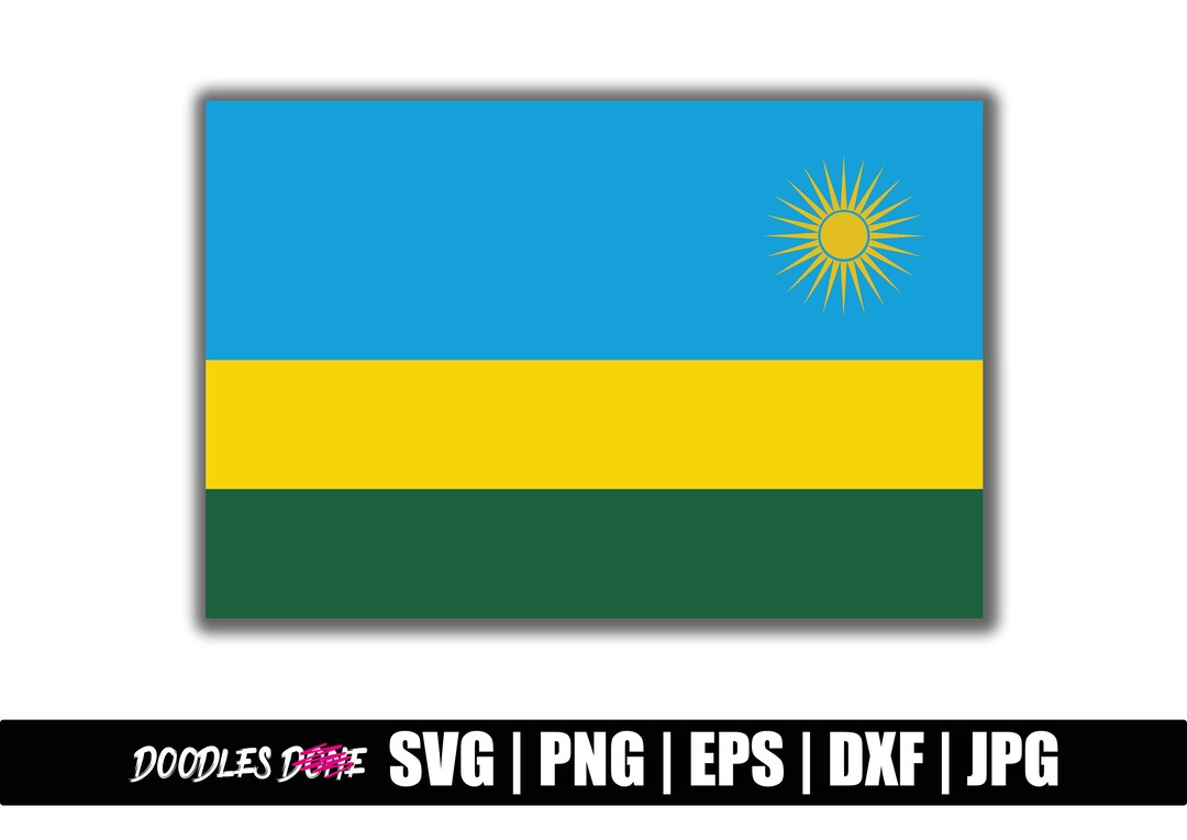 Rwanda Flag Svg, Png, Eps, Dxf, Jpg Files, Clip Art, Vector, Cricut ...