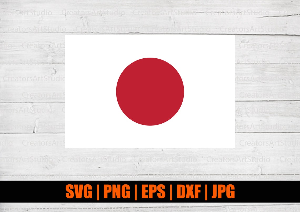 Japan Flag Svg Png Eps Dxf Jpg Files Clip Art Vector | Etsy