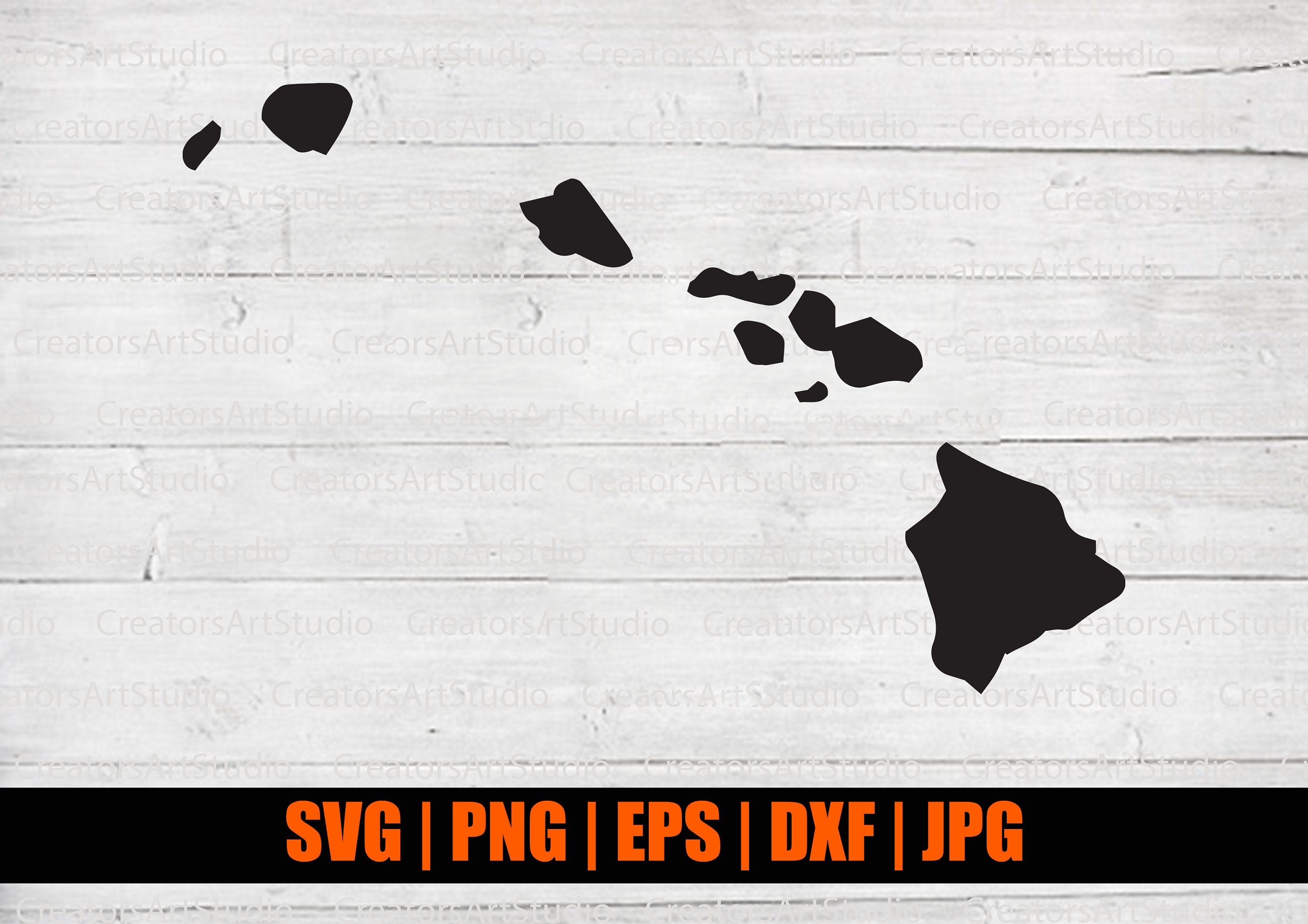 Hawaii State Svg Png Eps Dxf Jpg Files Clip Art Vector - Etsy