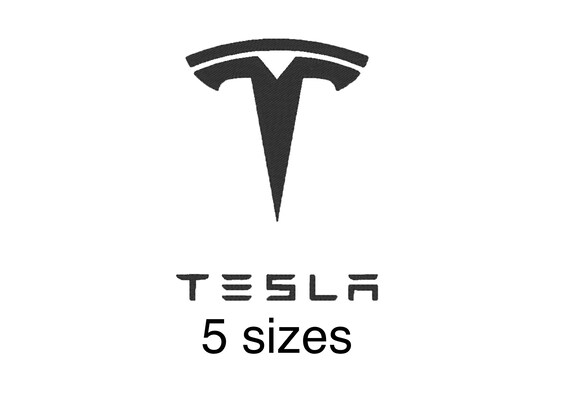 Tesla Embroidery Design INSTANT DOWNLOAD Pes Format | Etsy UK