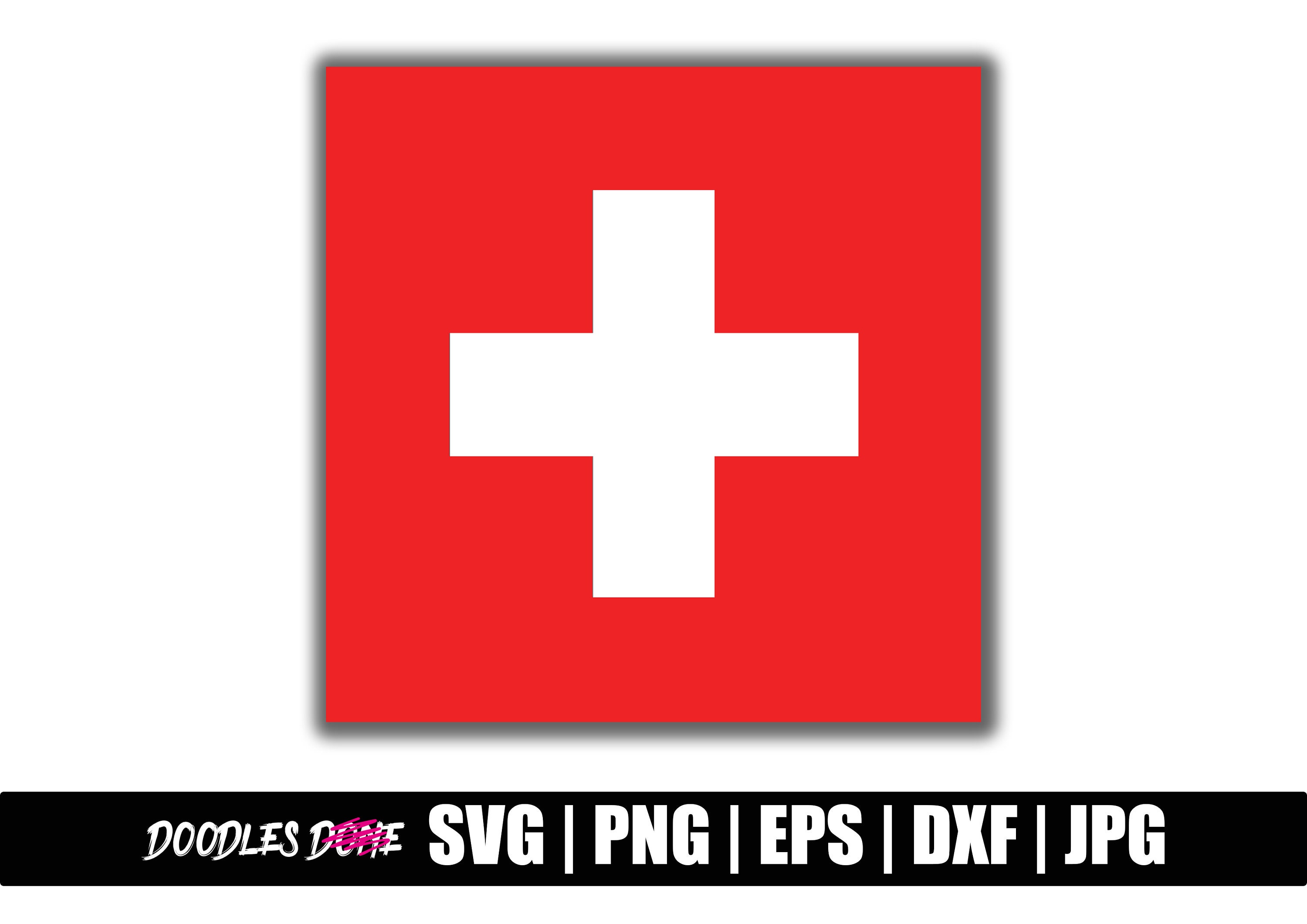 Switzerland Flag Svg, Png, Eps, Dxf, Jpg Files, Clip Art, Vector ...