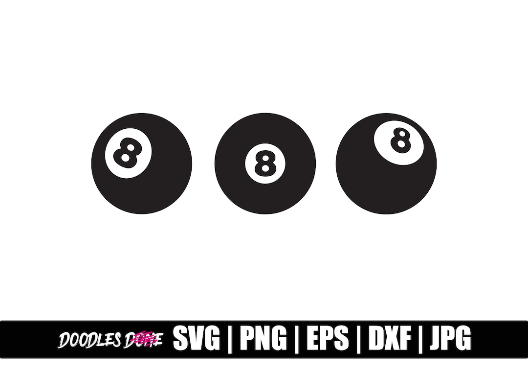 8 Ball Pool Billiard SVG Bundle | 8 Ball Pool Billiard Clip Art | 8 ...