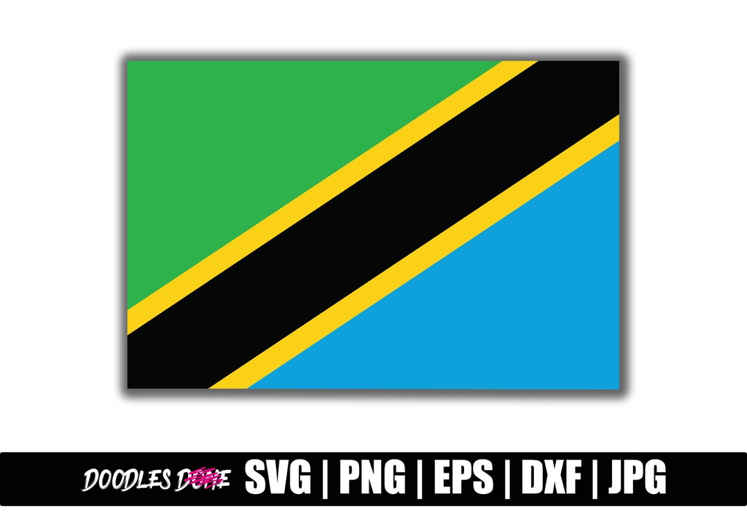 Tanzania Flag Svg, Png, Eps, Dxf, Jpg Files, Clip Art, Vector, Cricut ...